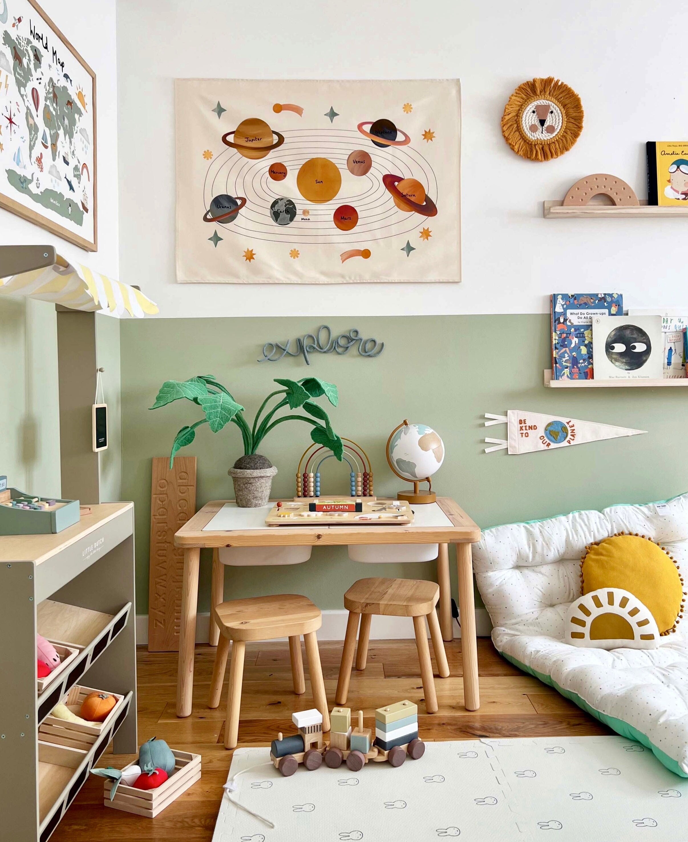 Solar System Wall Hanging large 100% Unbleached Organic - Etsy