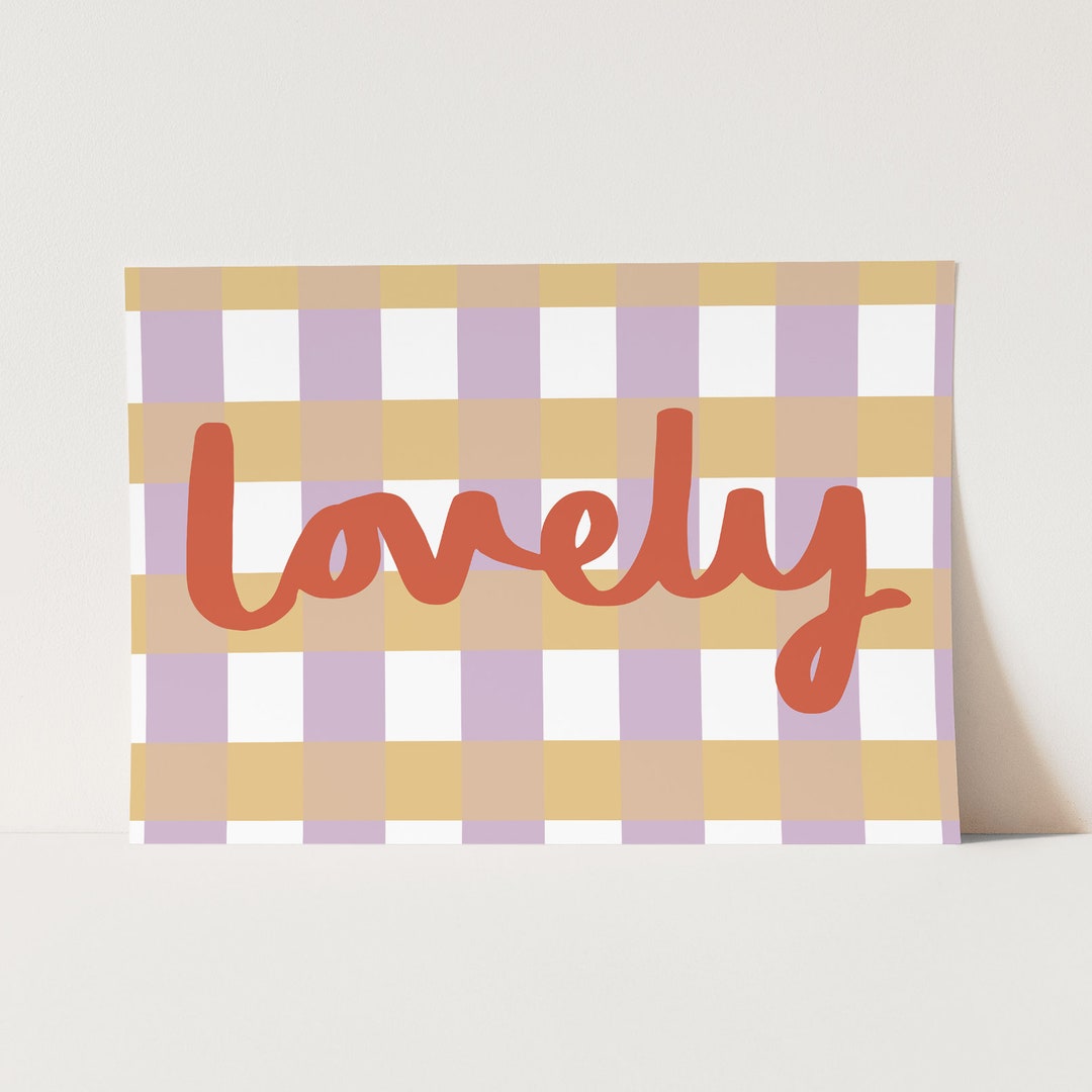 Lovely Print, Children's Decor, Nursery Rainbow Decor, Perfect Birthday ...