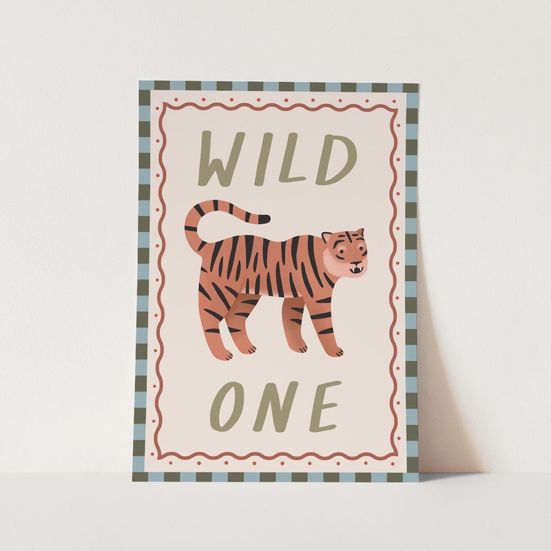 Kids Room Tiger Art - Etsy