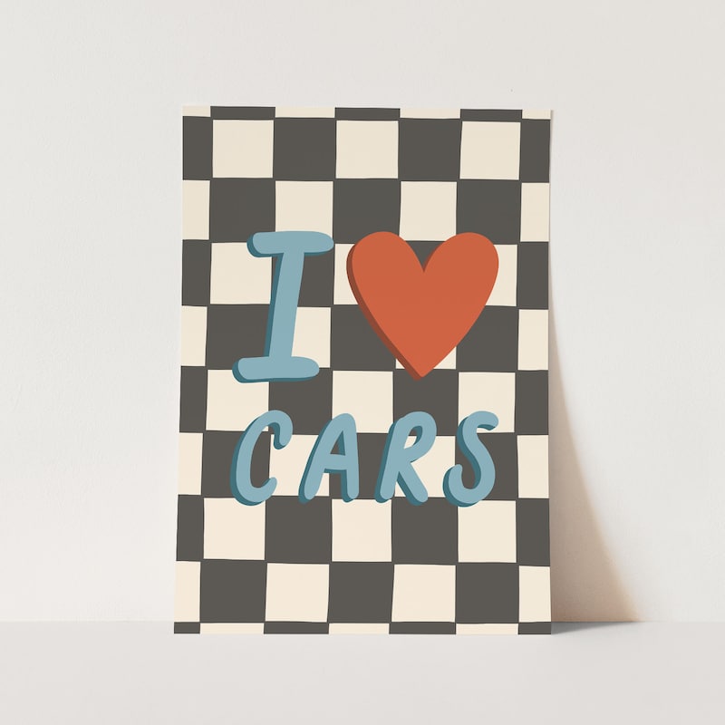 Car Print Childrens - Etsy UK