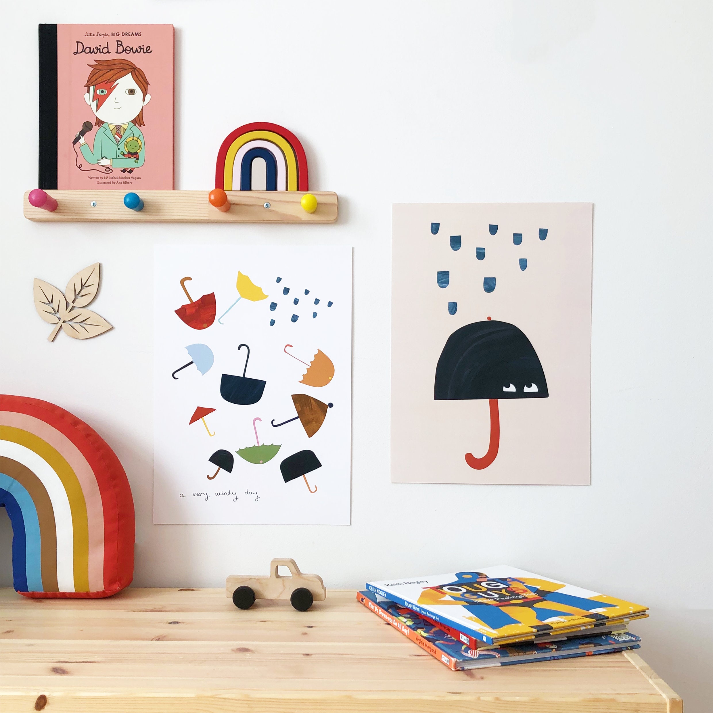 Children's Umbrella Print Umbrella Poster Nursery Art - Etsy