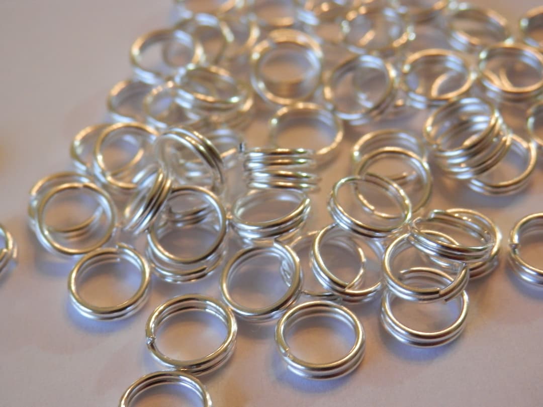100pcs 6mm Silver or Gold Split Rings Jewelry Making Beading Supplies ...
