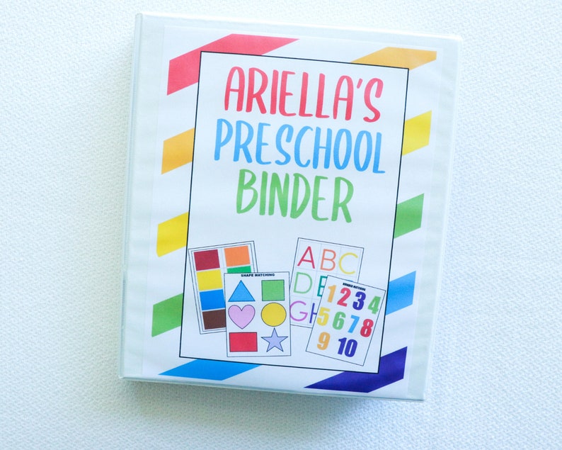 PRESCHOOL & TODDLER Learning Binder - Etsy