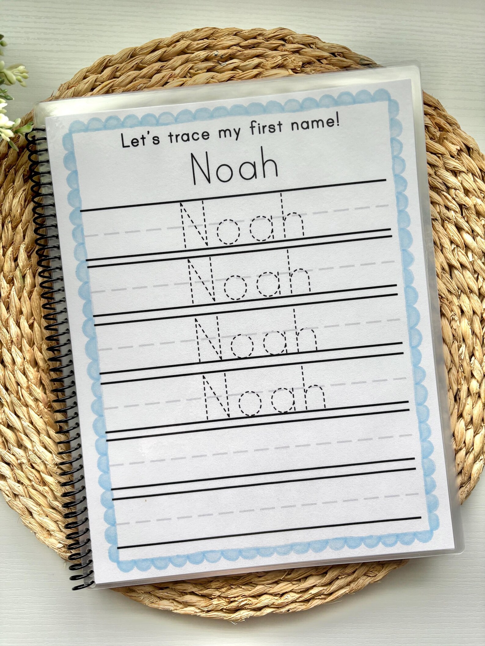 PERSONALIZED Tracing Notebook Winter Theme | Name Tracing, Shapes ...