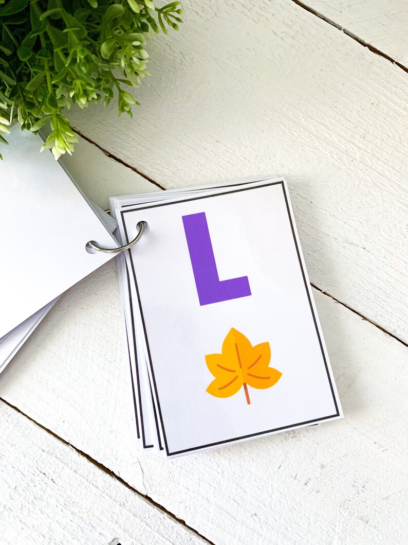 PRESCHOOL & Kindergarten Alphabet Flashcards Printable - Etsy