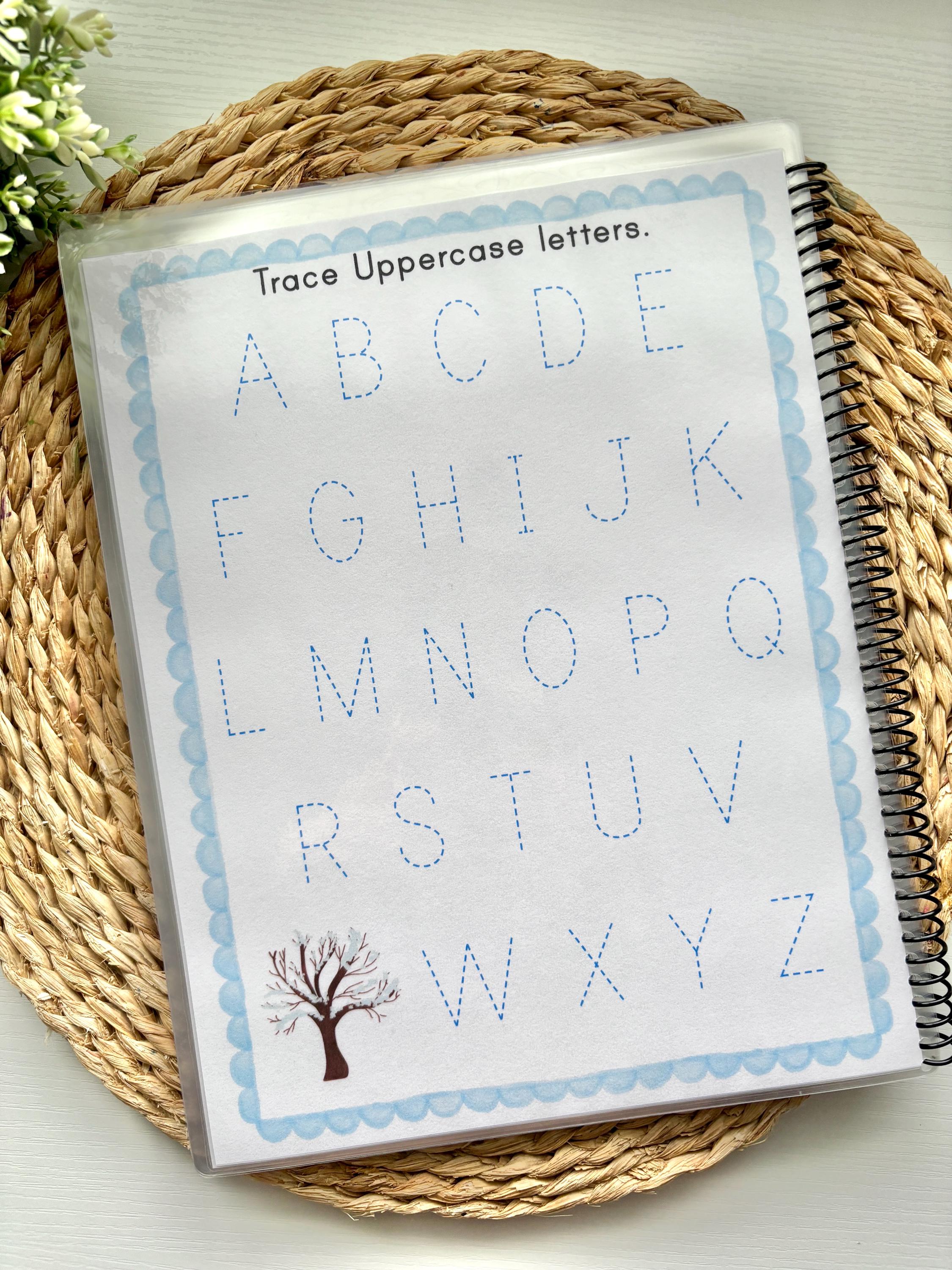 PERSONALIZED Tracing Notebook Winter Theme | Name Tracing, Shapes ...