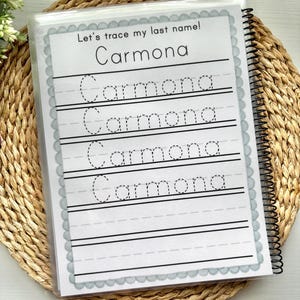 PERSONALIZED Tracing Notebook Winter Theme | Name Tracing, Shapes ...