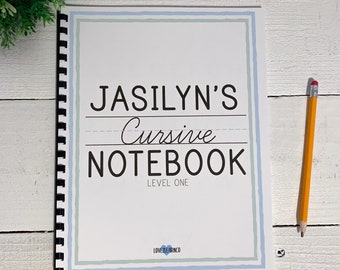 Dry Erase Cursive Letter Handwriting Practice Guide Guided - Etsy