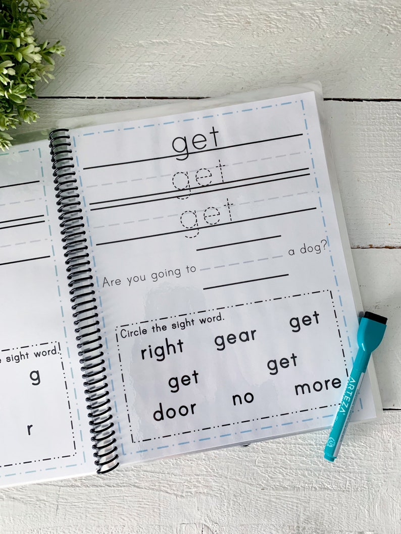 Kindergarten Sight Word Tracing Notebook Dolch Sight Words - Etsy