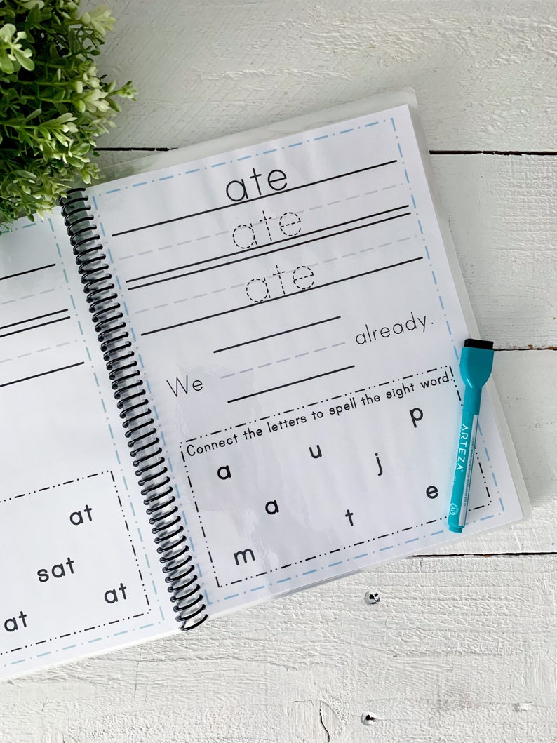 Kindergarten Sight Word Tracing Notebook Dolch Sight Words - Etsy