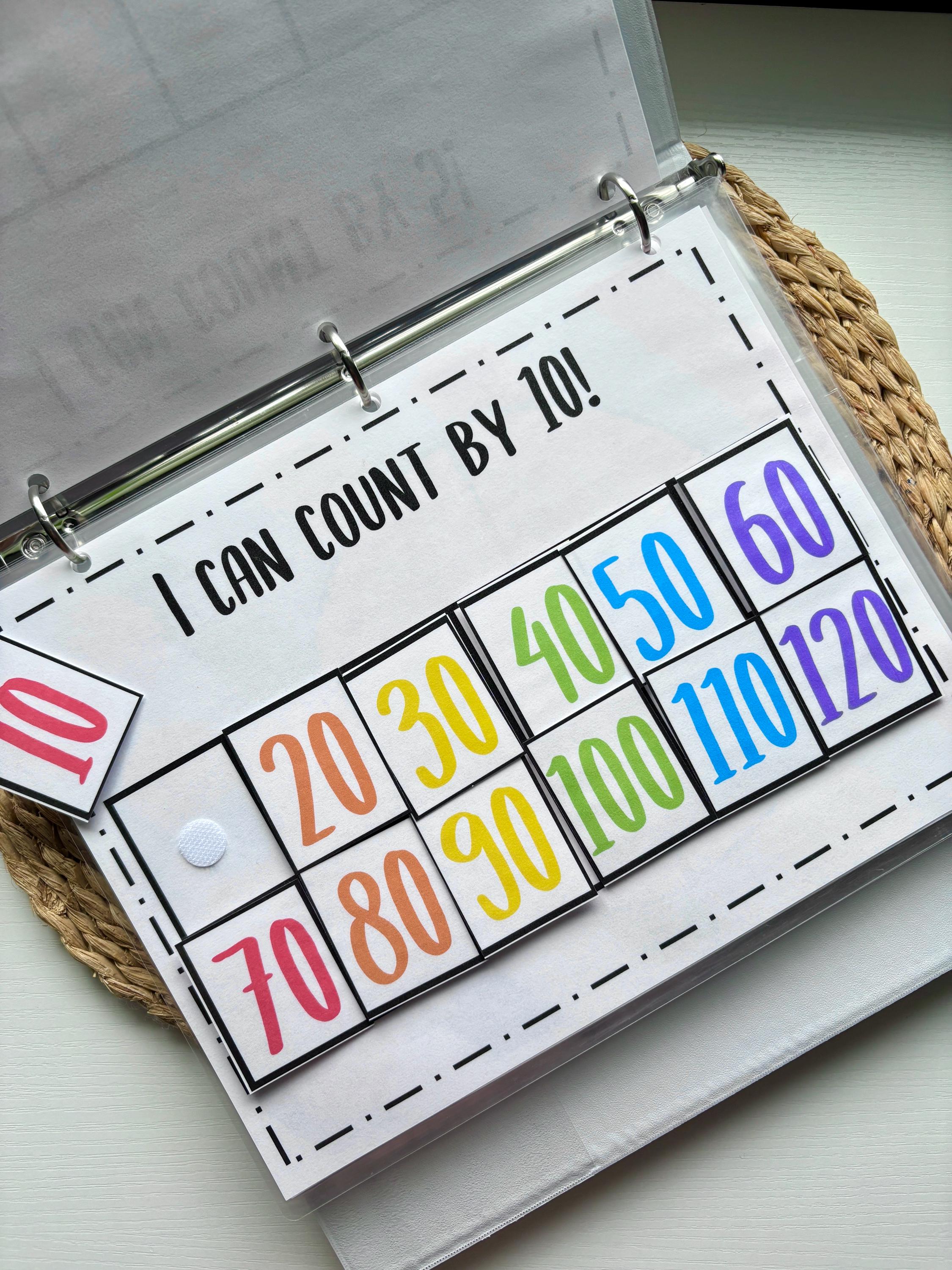 MATH LEARNING BINDER | Math Busy Book Elementary- Time, Skip Counting ...