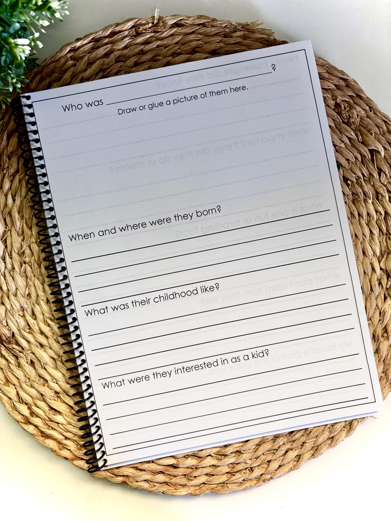 WHO WAS..? Research Journal 3-8th Grade Homeschool History Workbook ...