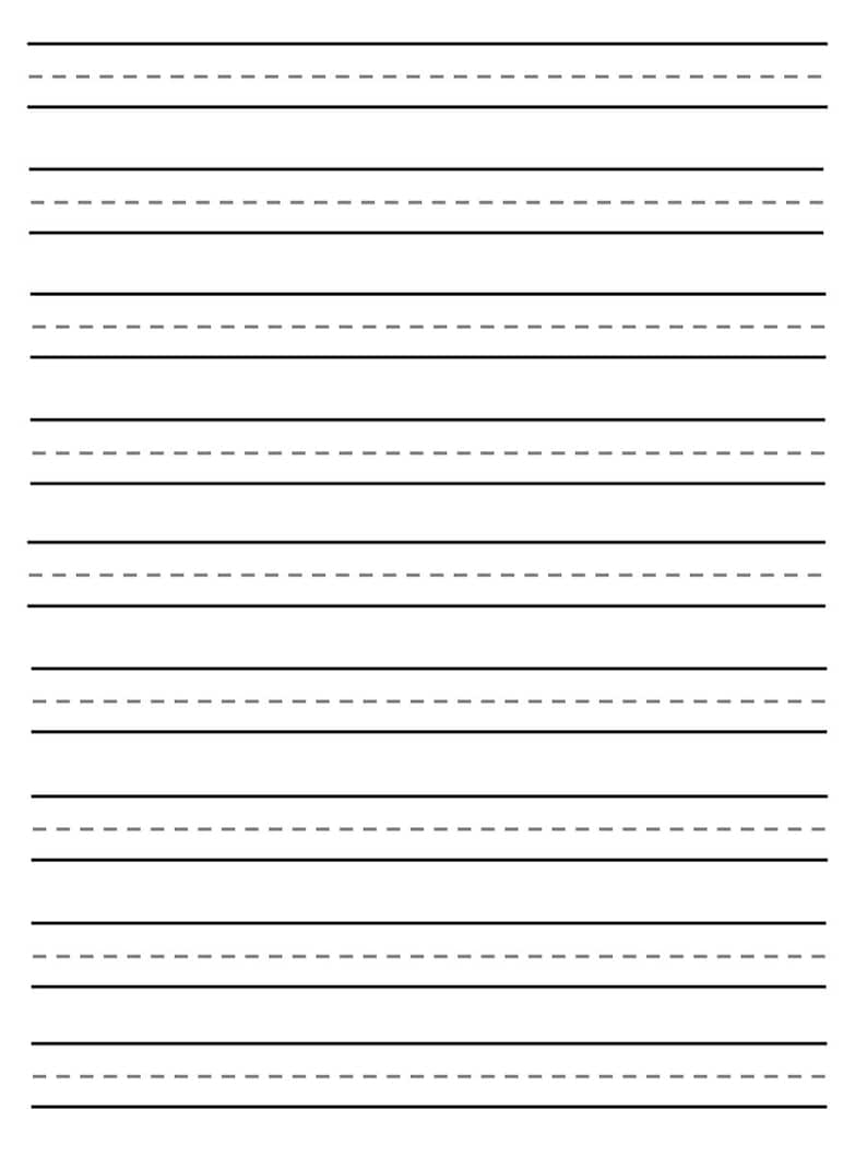 Lined Writing Paper Practice Learn to Write Paper - Etsy