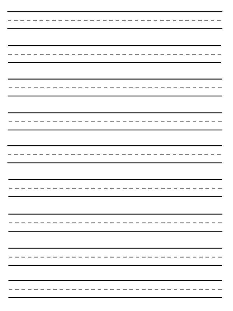 Lined Writing Paper Practice Learn to Write Paper - Etsy