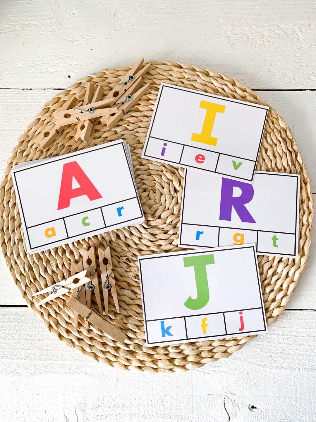 PRESCHOOL & Prek ABC Clip Cards printed and Shipped - Etsy