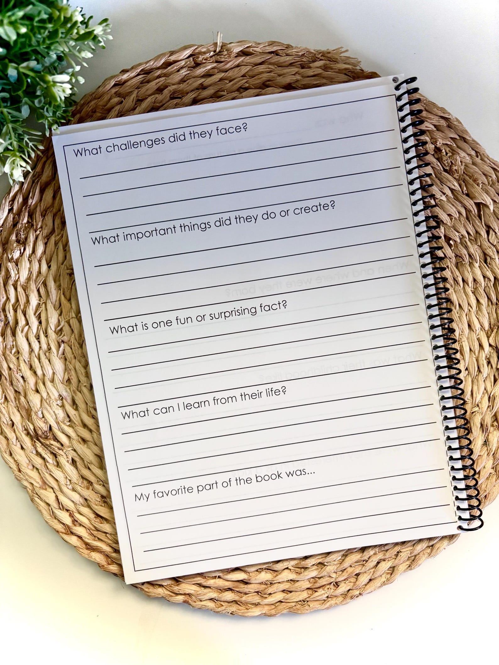WHO WAS..? Research Journal 3-8th Grade Homeschool History Workbook ...