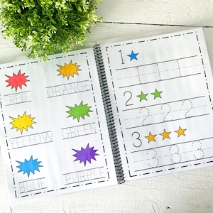 PERSONALIZED Tracing Notebook Dry Erase Name Tracing, Letters, Shapes ...
