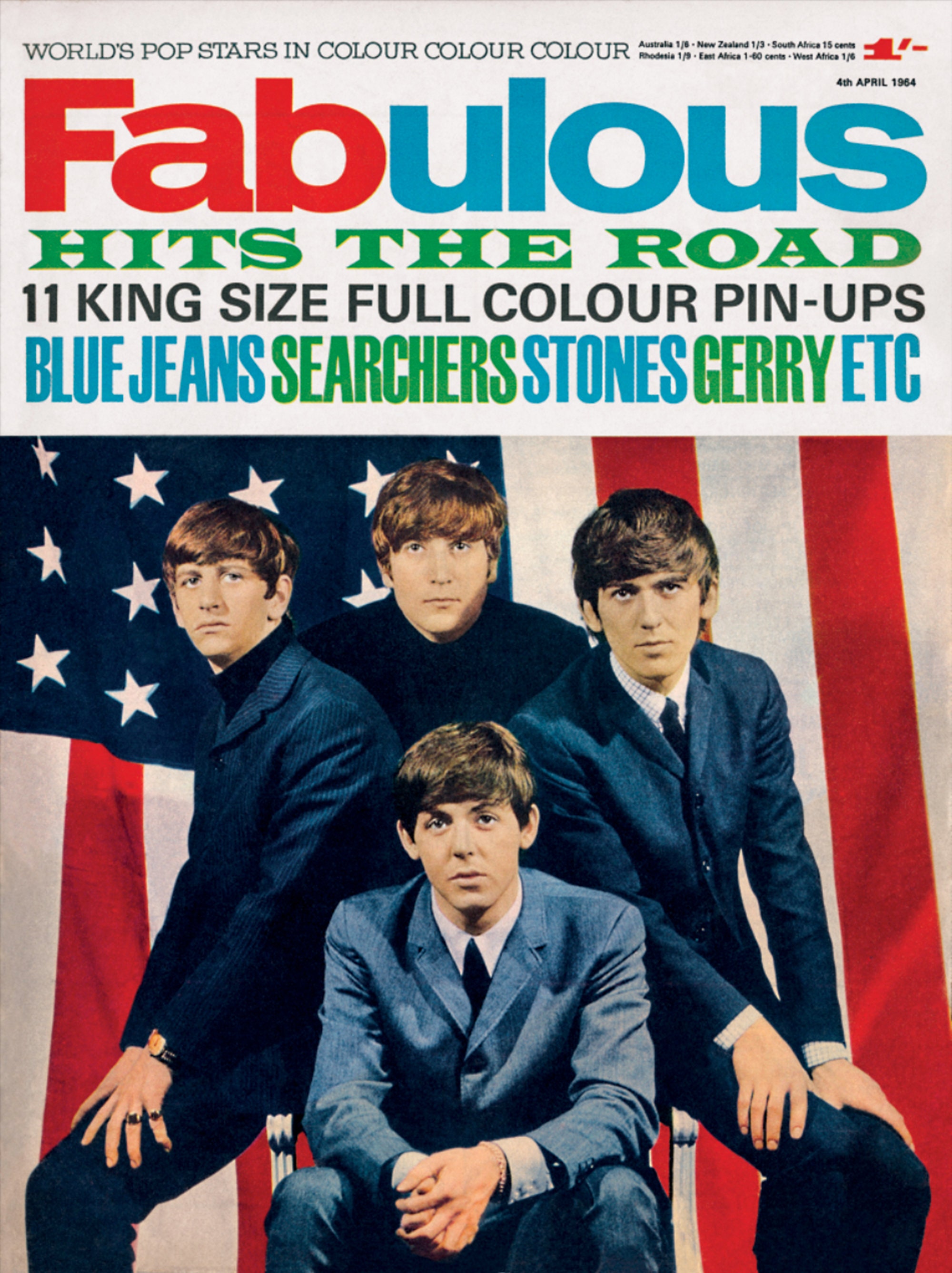 The Beatles Fabulous 208 magazine cover art print | Etsy