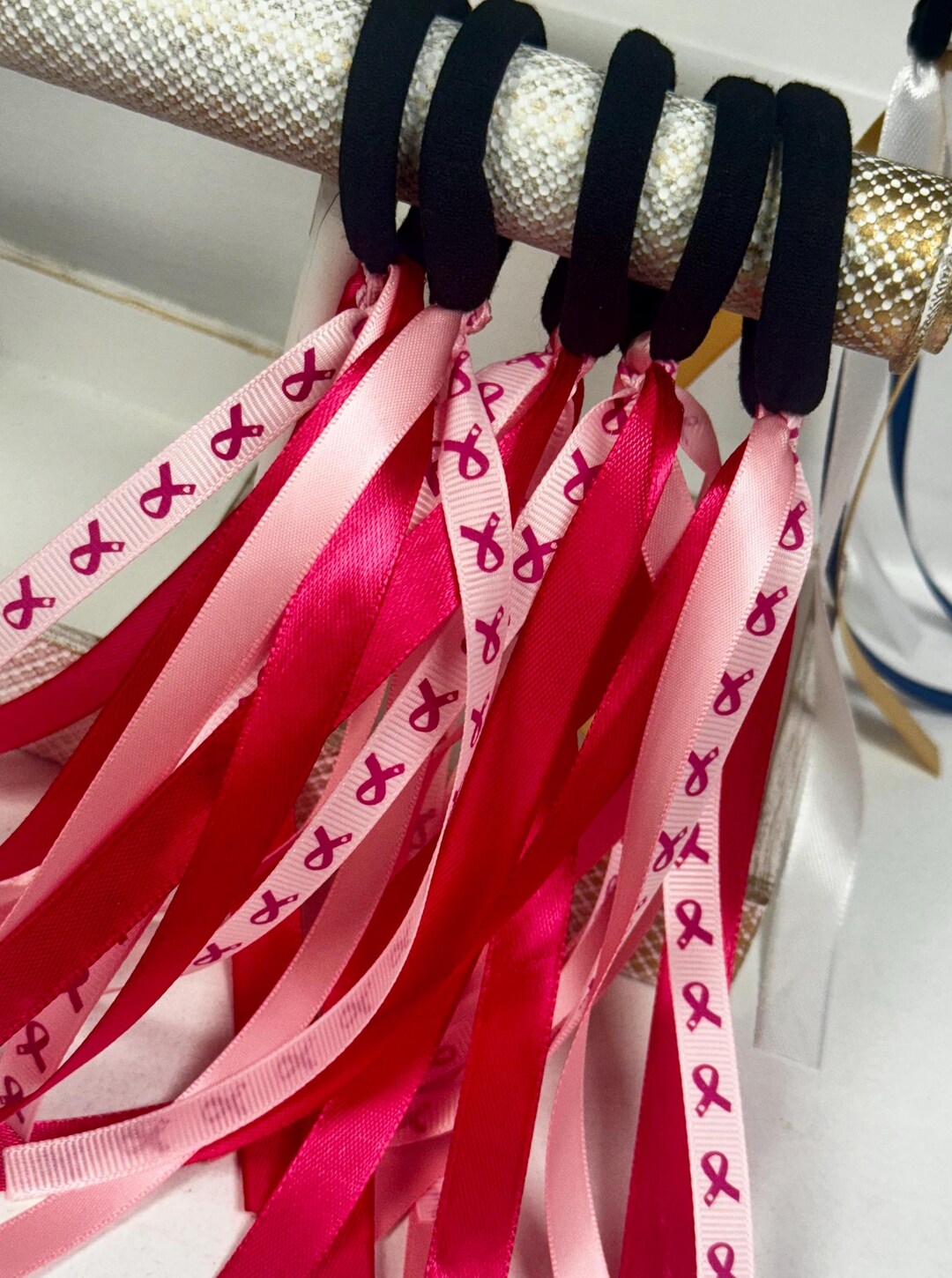 Breast Cancer Awareness, Pink Ribbons, Team Hair Streamers, Team Spirit ...