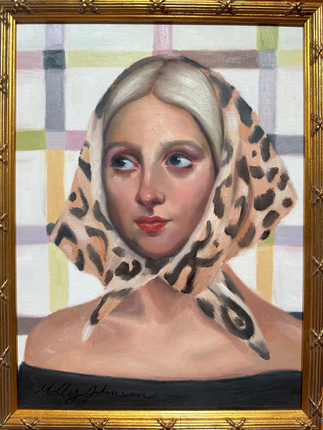 Original, Signed, Framed, Oil Portrait of "betsy" - Etsy