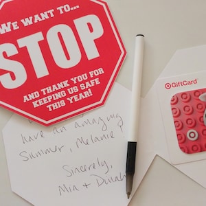 Crossing Guard or Bus Driver Printable Thank You Card - Etsy