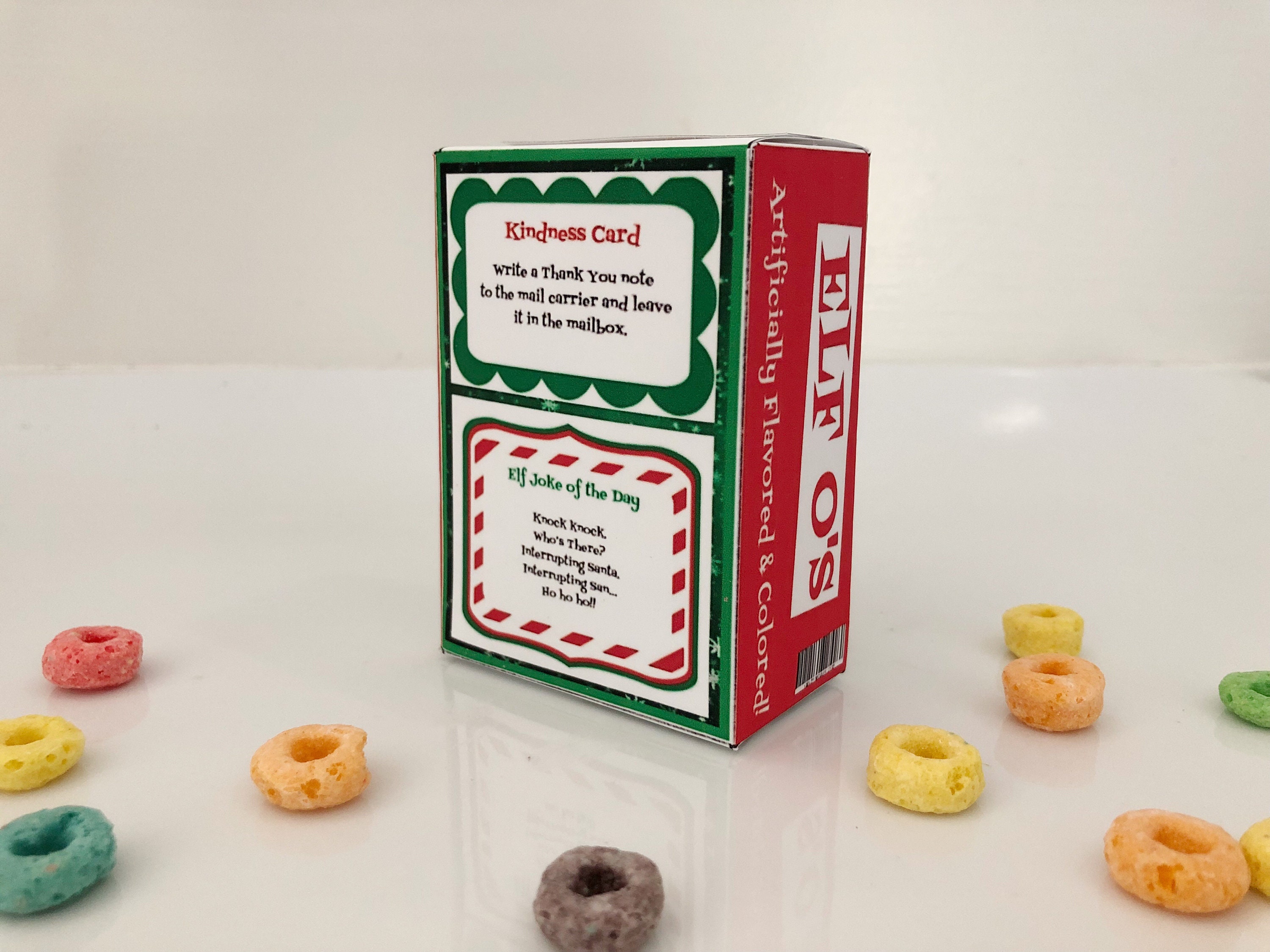 Elf Sized Cereal Box Template - Etsy