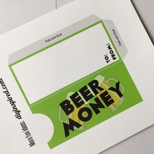 Beer Money - Funny Printable Money Envelope for Birthdays or Graduation ...