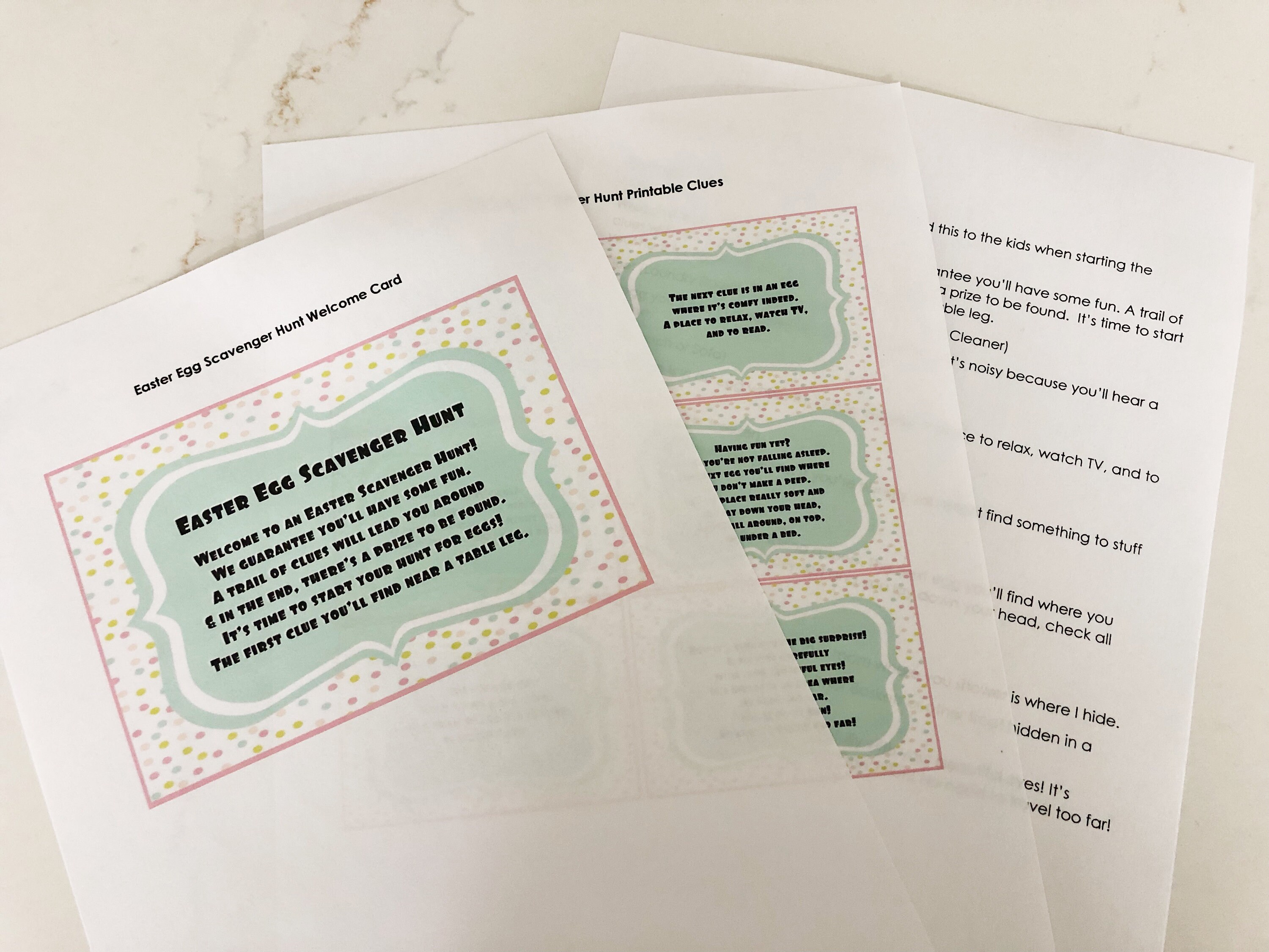 Easter Egg Scavenger Hunt Printables - Etsy