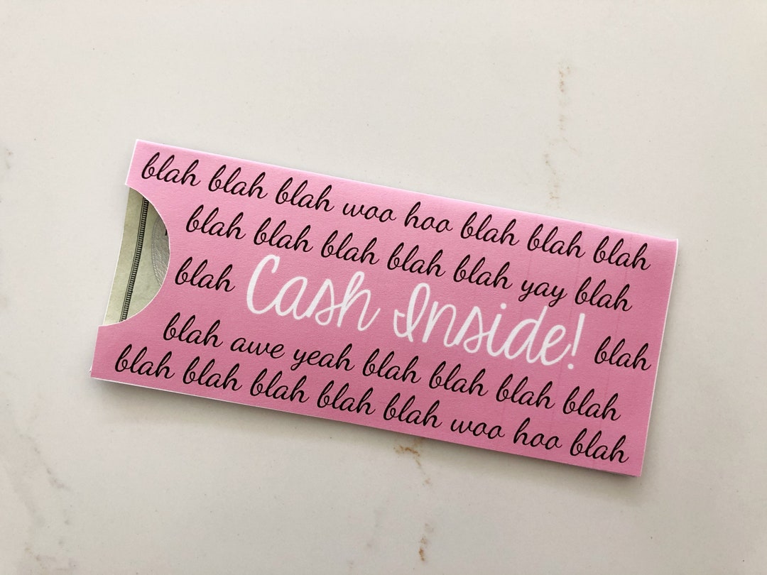 Funny Cash Money Holder: Printable Gift Envelope (PDF) - Etsy
