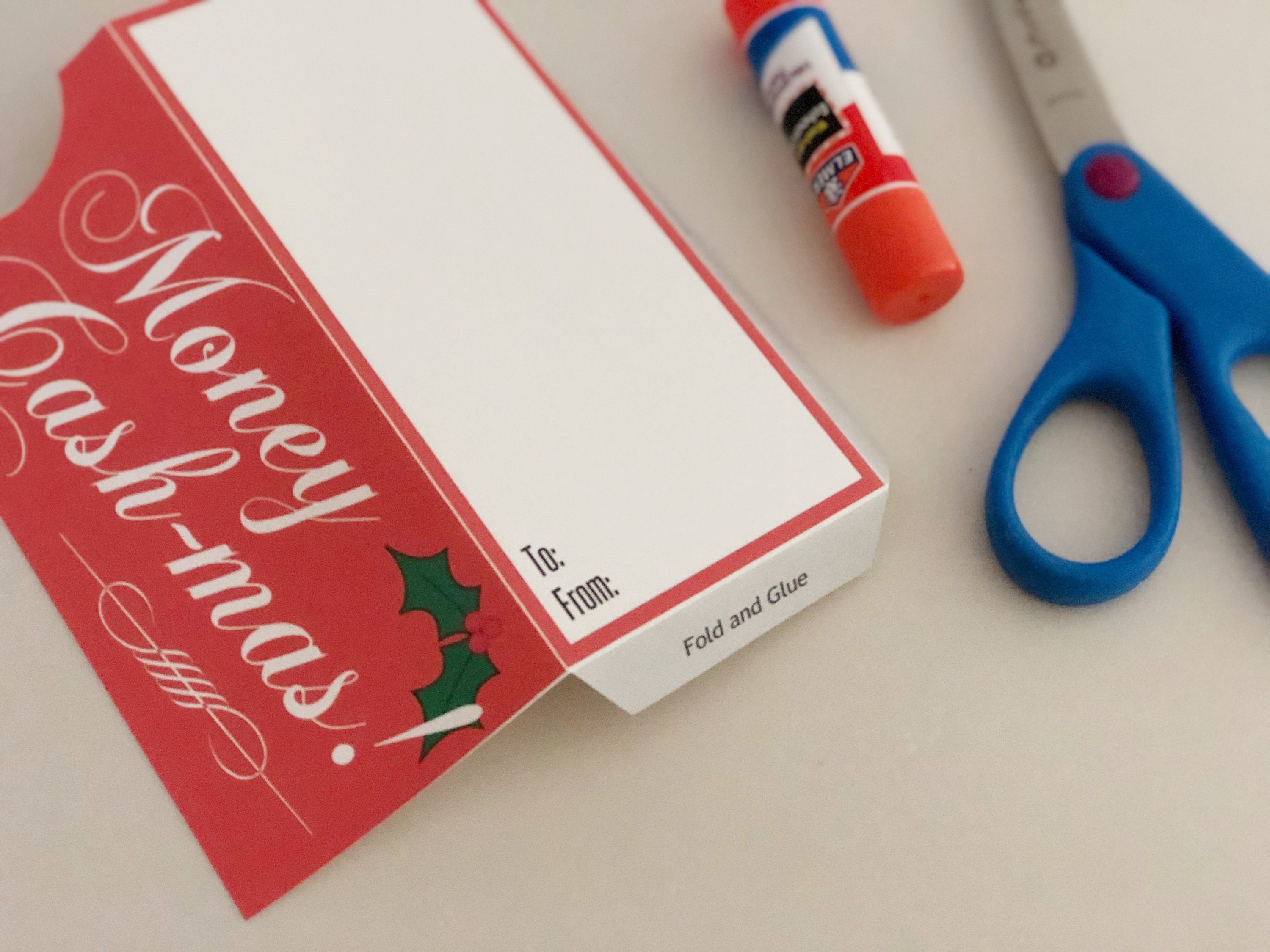 Money Cash-mas Funny Christmas Printable Money Holder - Etsy