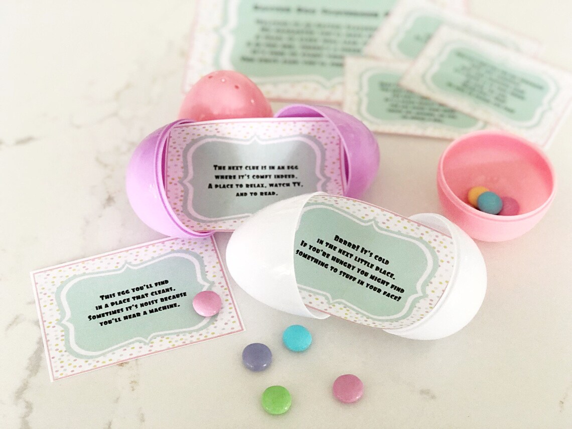 Easter Egg Scavenger Hunt Printables - Etsy