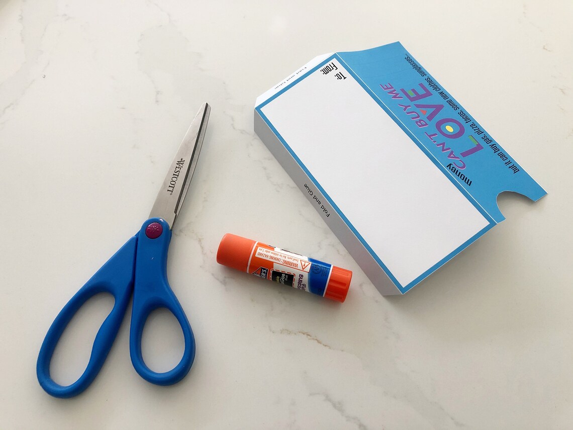 Can't Buy Me Love Printable Money Holder | Etsy