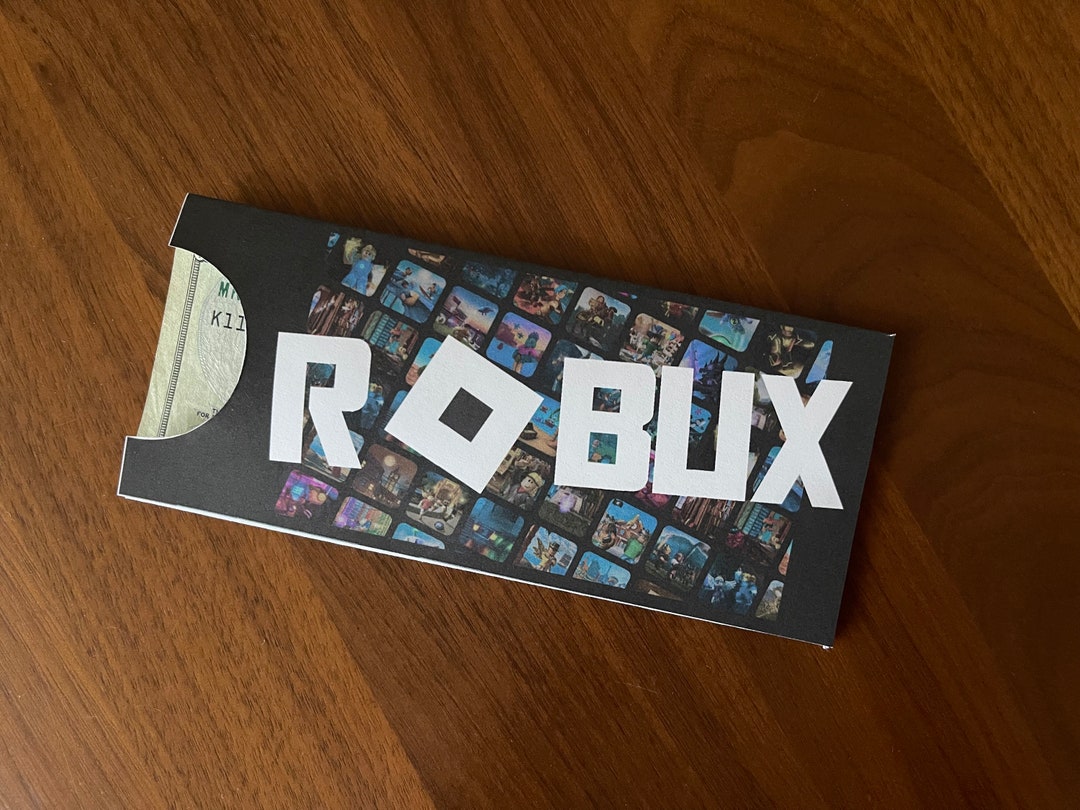 Robux Money Holder Printable for Any Occassion Roblox - Etsy