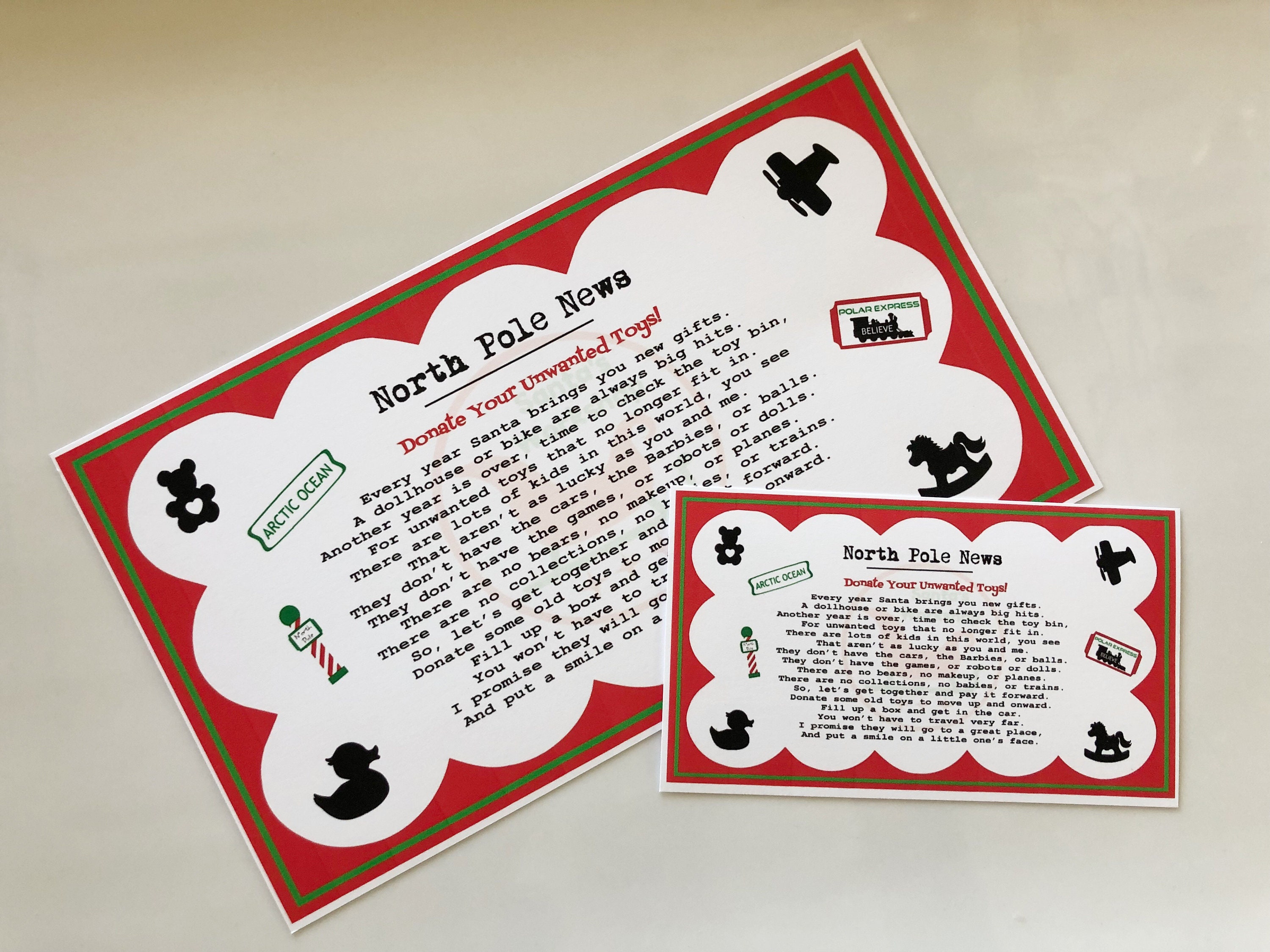 Unwanted Toy Donation Elf Poem Printable - Etsy