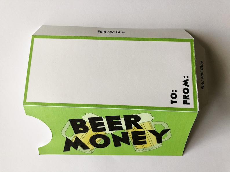 Beer Money Gift Envelope: Funny Printable Birthday Card (PDF) - Etsy