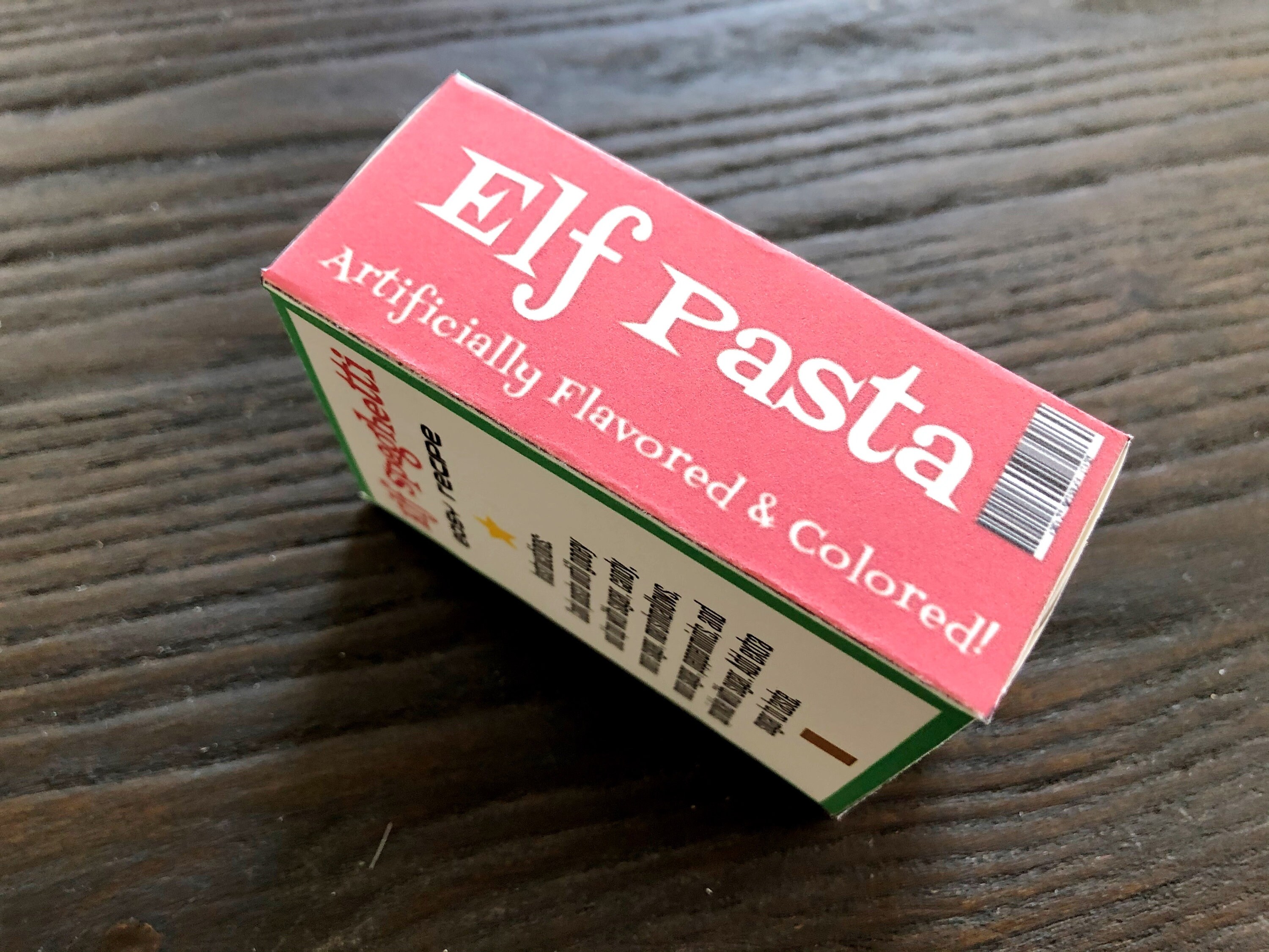 Elf Sized Printable Spaghetti Pasta Box Instant Download - Etsy
