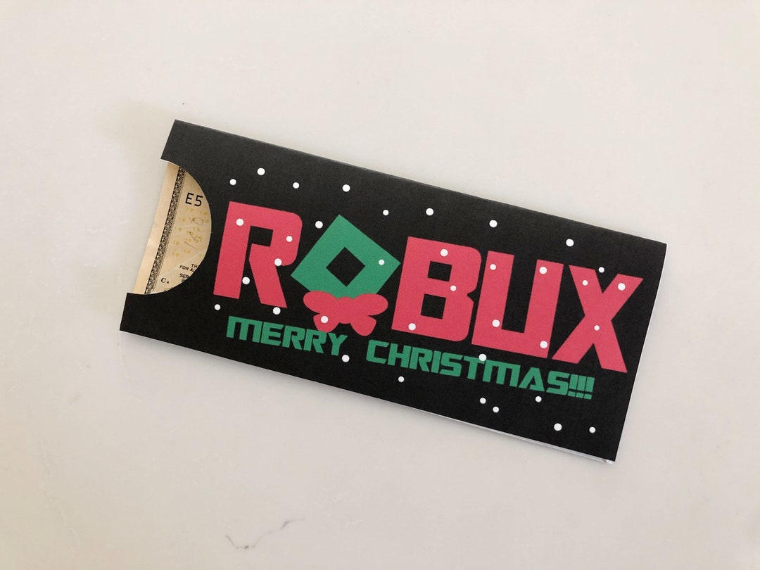 Robux Money Holder Printable for Christmas Roblox - Etsy Denmark