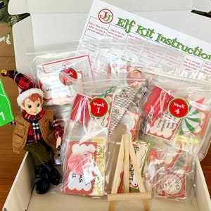 Elf Activity Kit: Letters, Props & Easel - Etsy