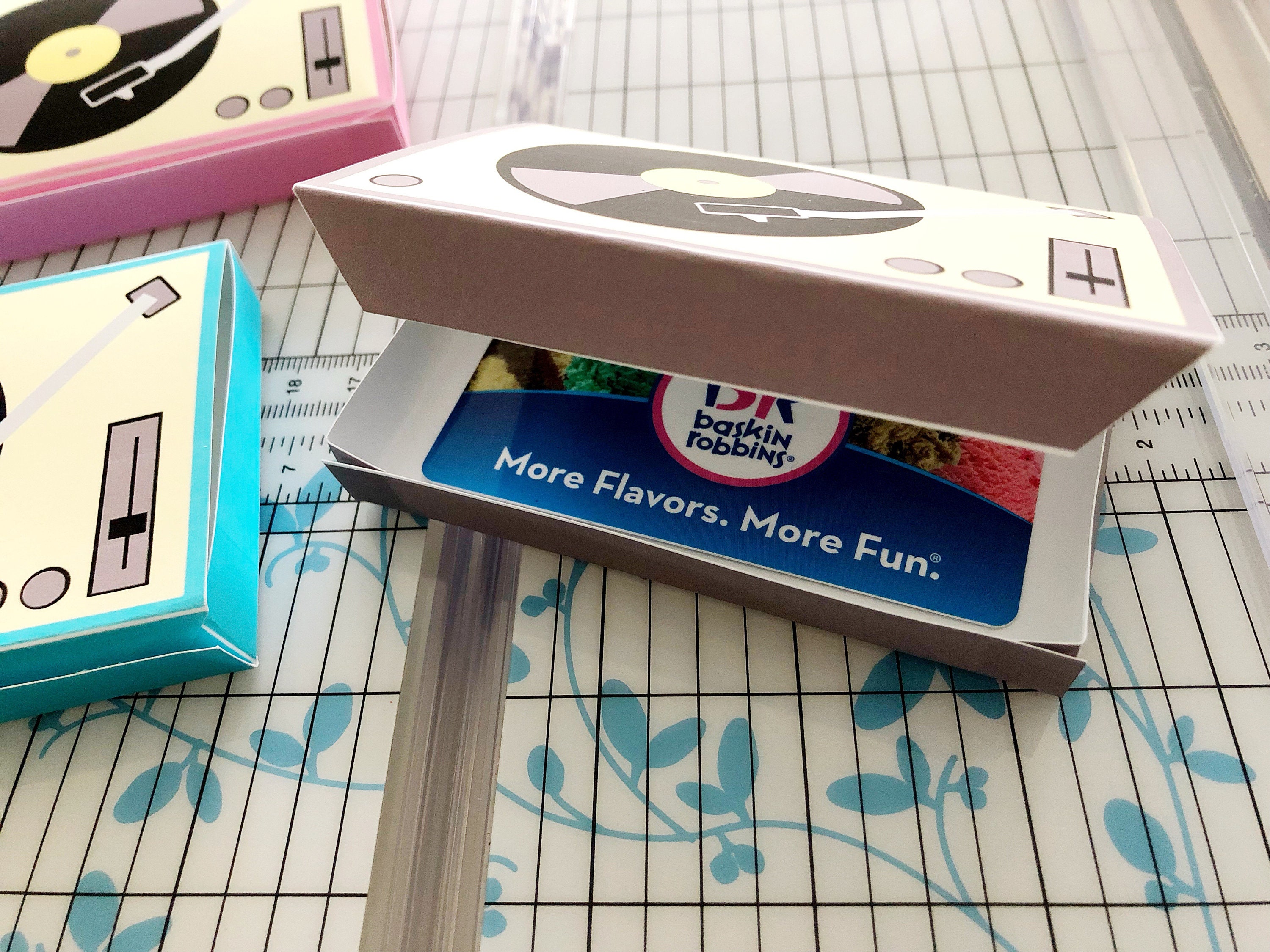 3 Record Player Printable Gift Card Holders - Etsy