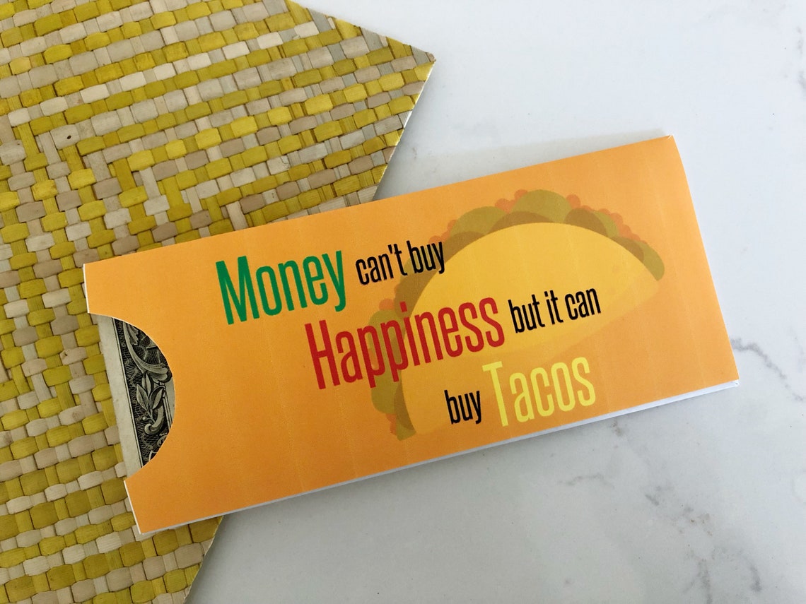 Taco Lover Cash Money Envelope Printable - Etsy