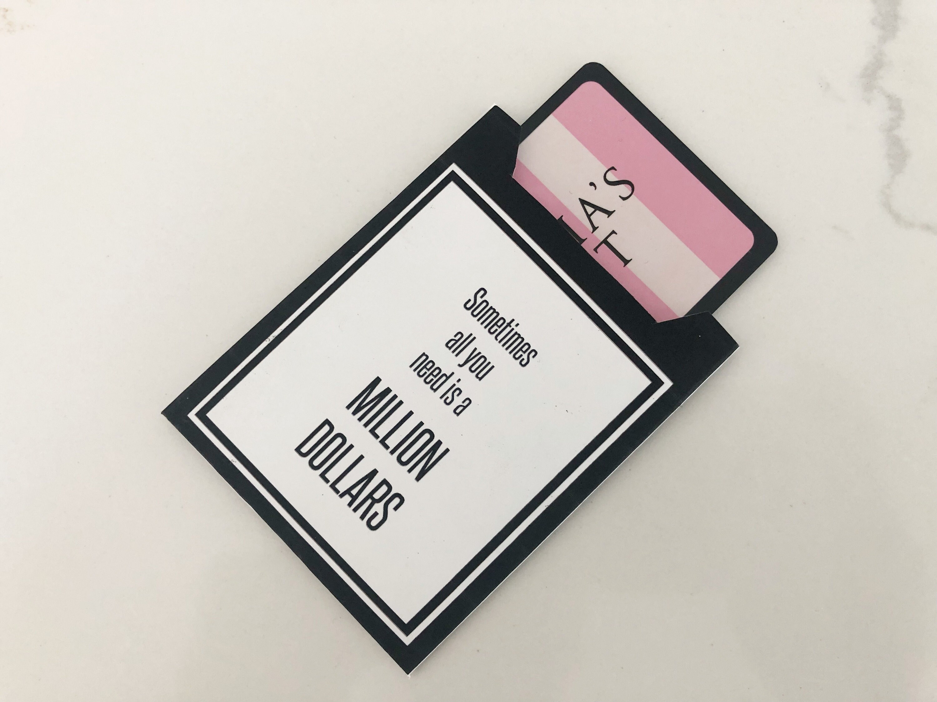 MILLION DOLLARS Gift Card Printable - Etsy