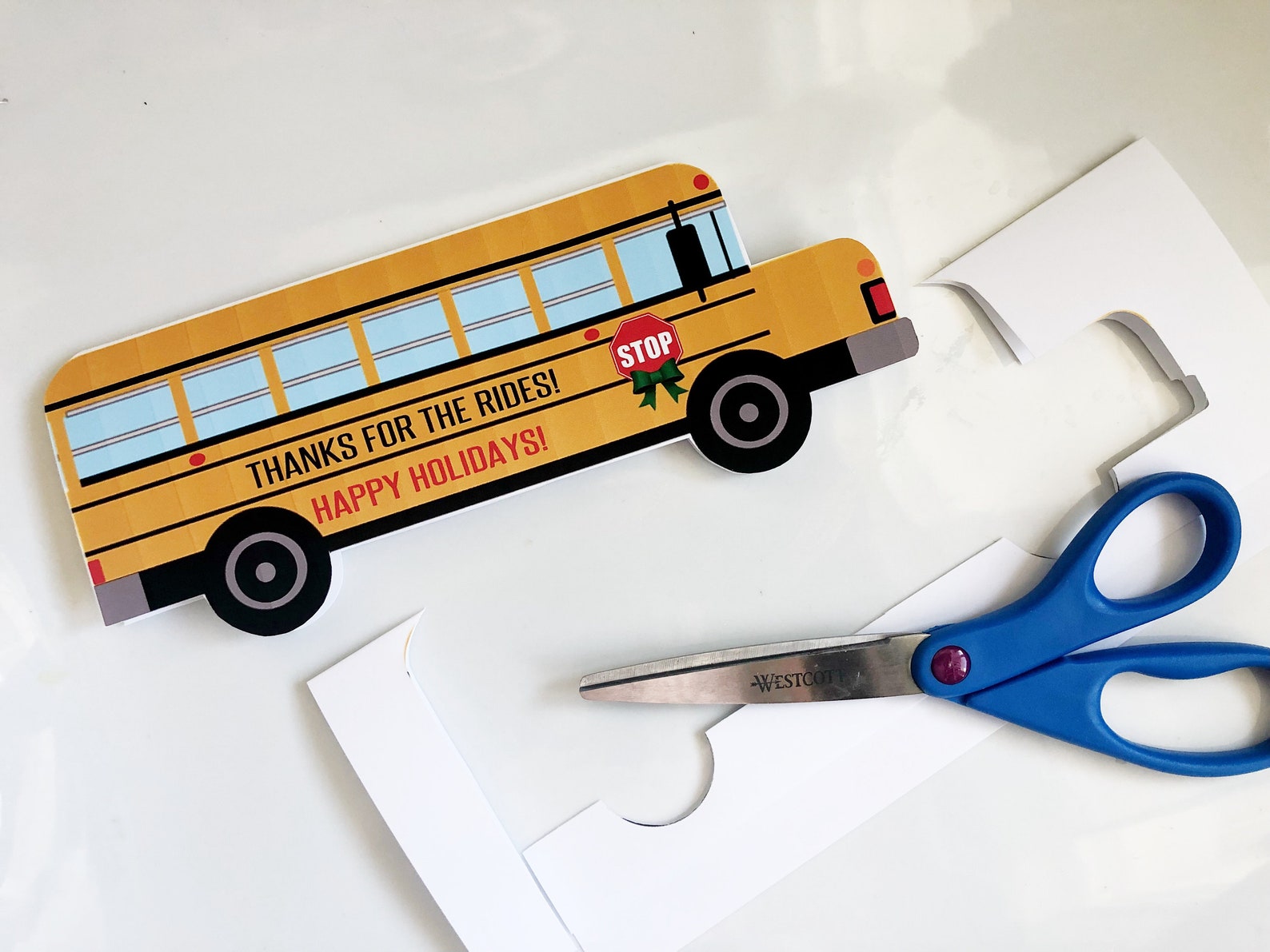 Bus Driver Christmas Card - Etsy