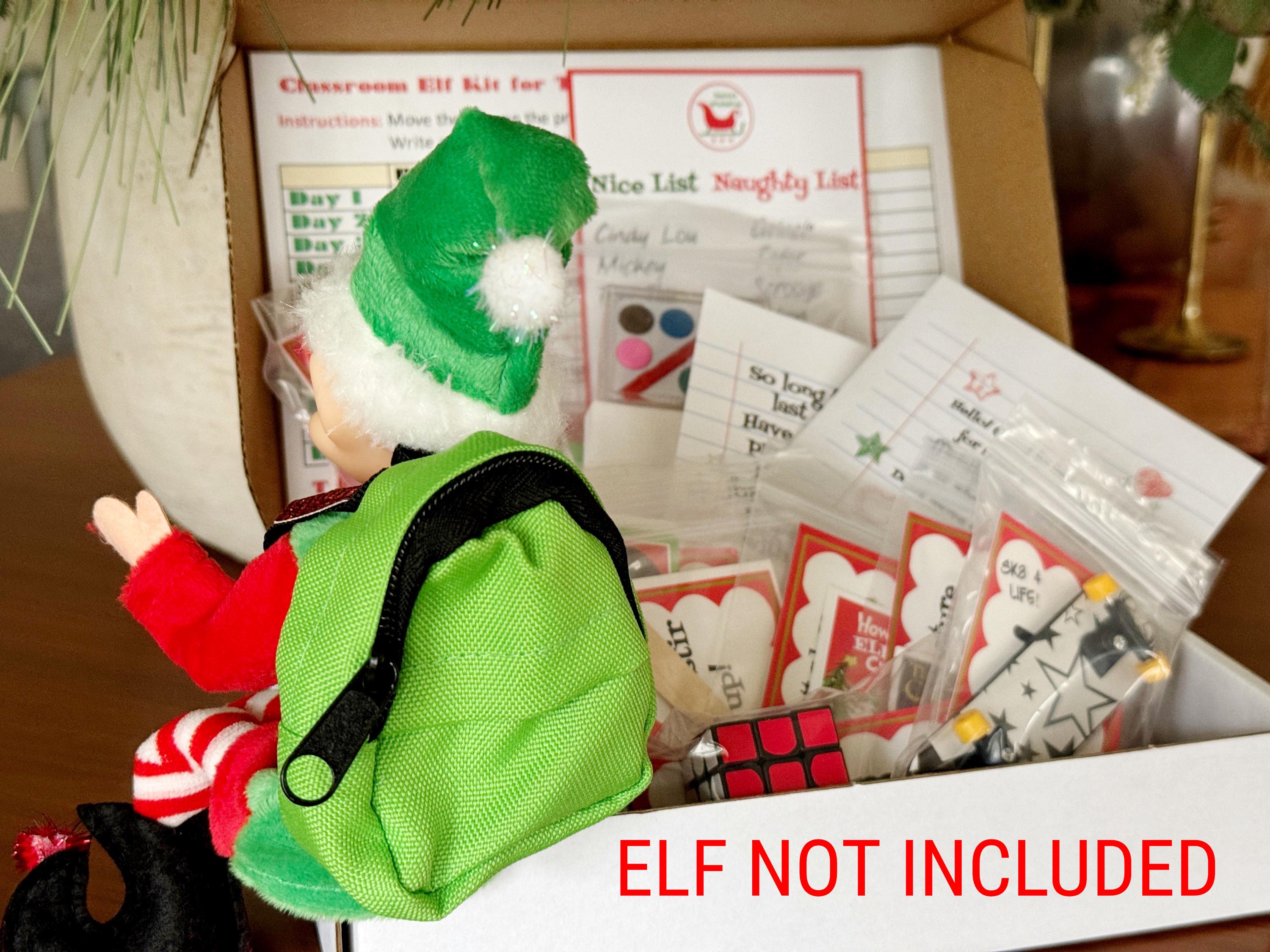 Teacher Classroom Elf Kit: 12 Days of Christmas Activities - Etsy