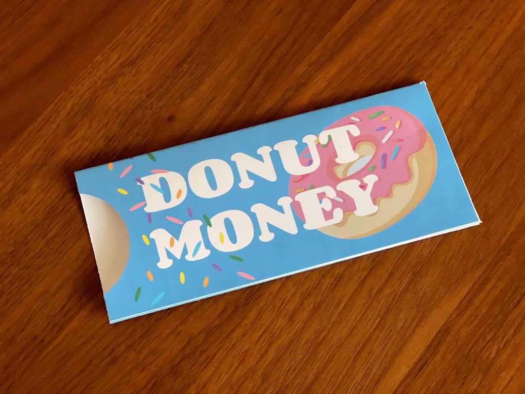 Donut Funny Money Holder- Printable Download - Etsy