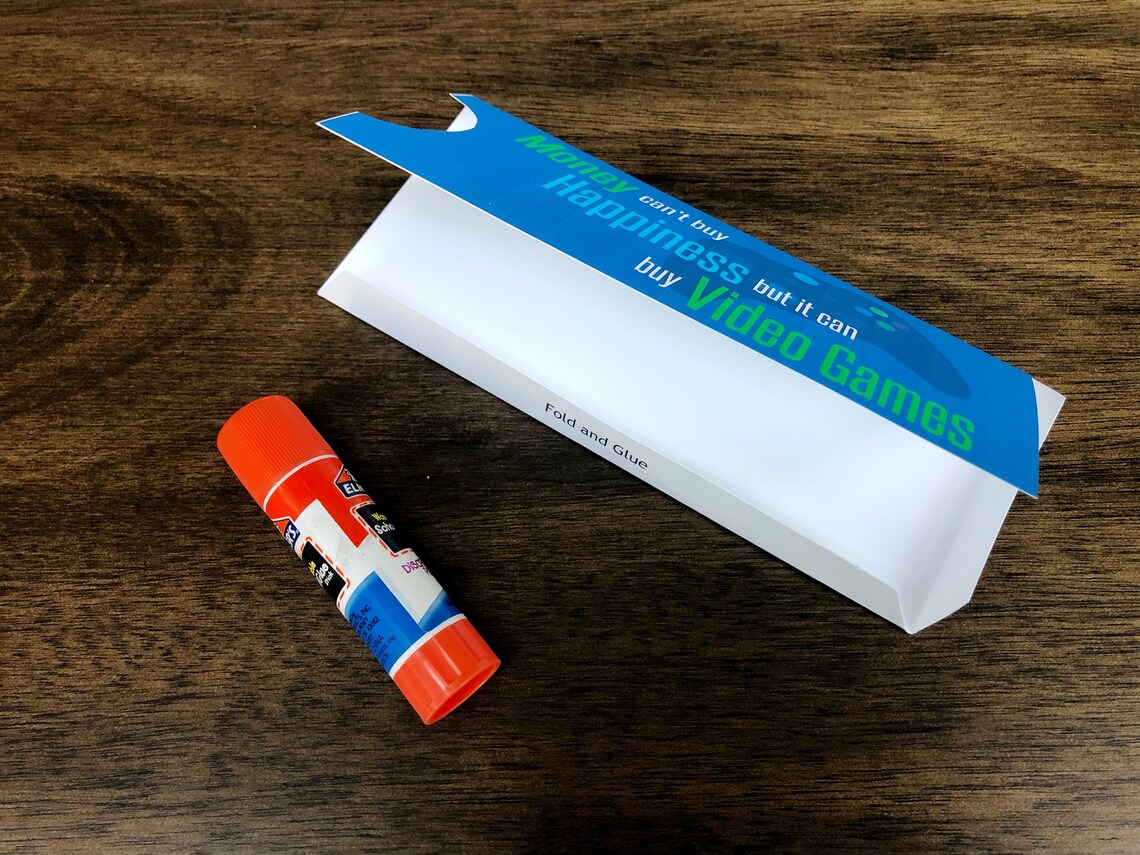 Video Gamer Cash Money Envelope Printable - Etsy