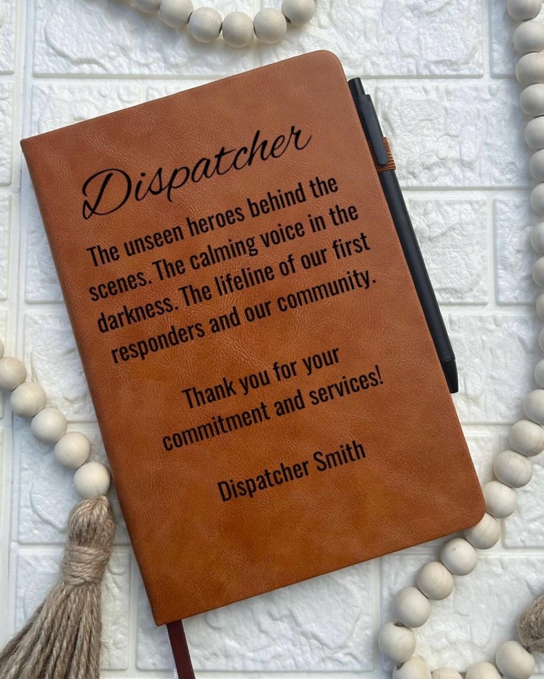 Personalized Dispatcher Engraved Notebook Journal 911 Dispatch ...