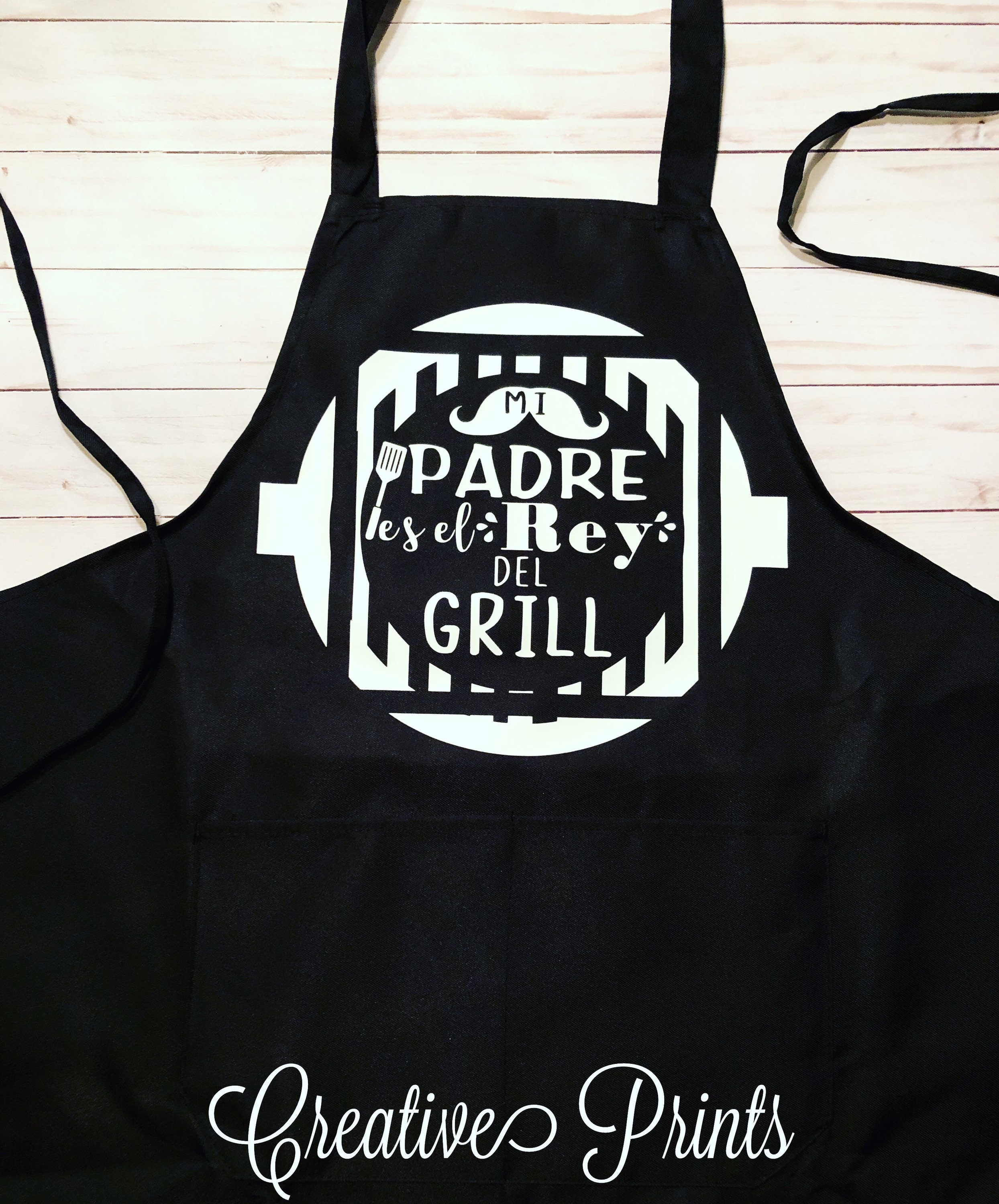 Father’s Day Dad Bbq Barbecue Apron Dia De Los Padres Padre Papa ...