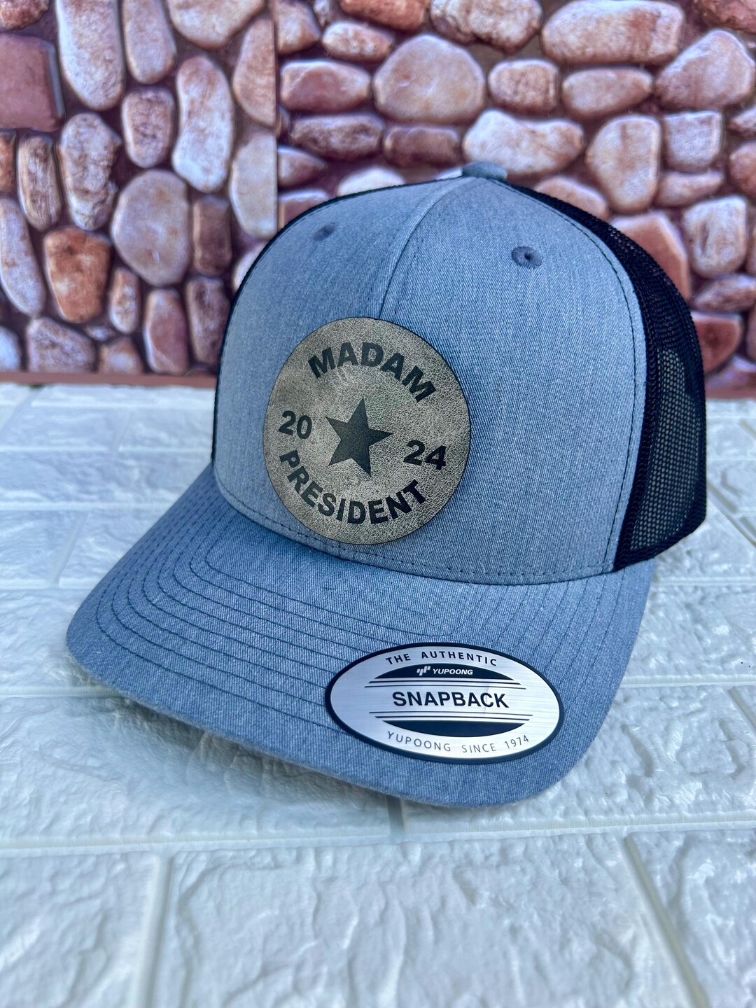 Kamala Harris Madam President Hat Cap Election Laser Engraved ...