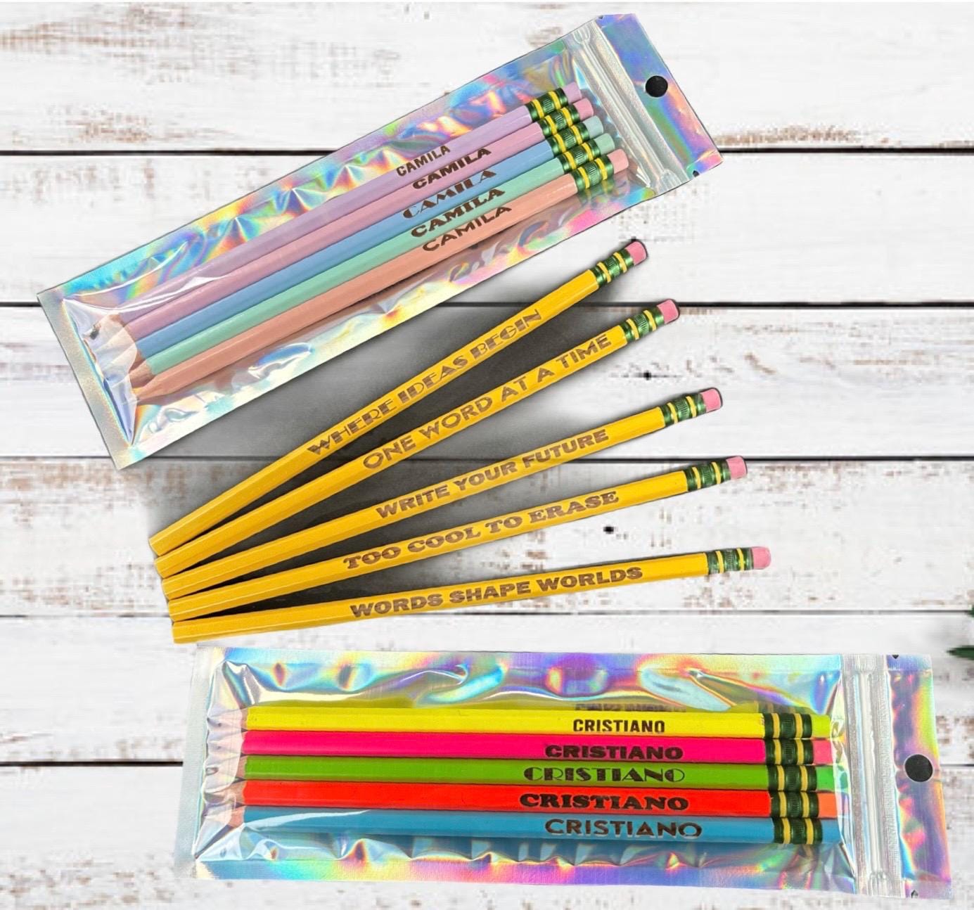 Personalized Laser Engraved Pencils #2 Pencil Ticonderoga Back to ...
