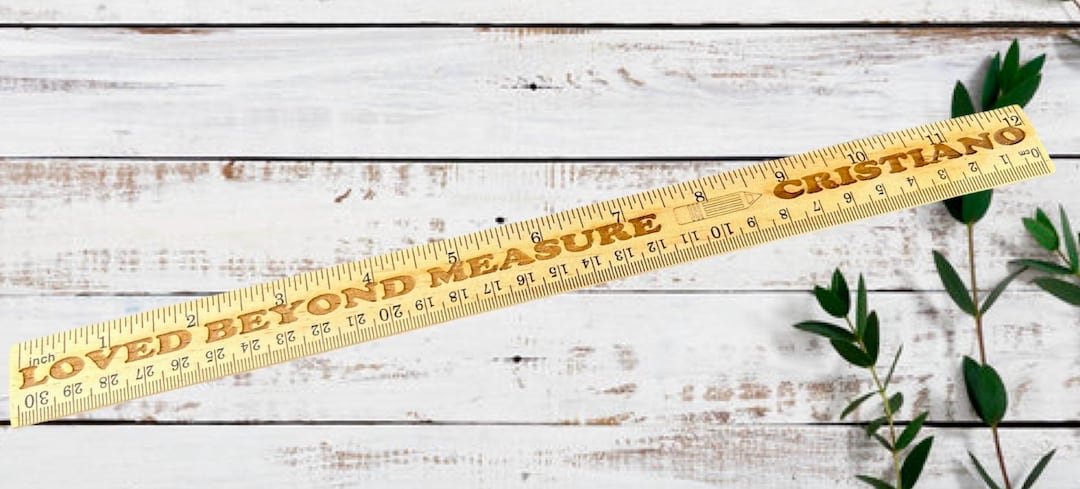 Laser Engraved Personalized Wooden Ruler Classmate Gift - Etsy